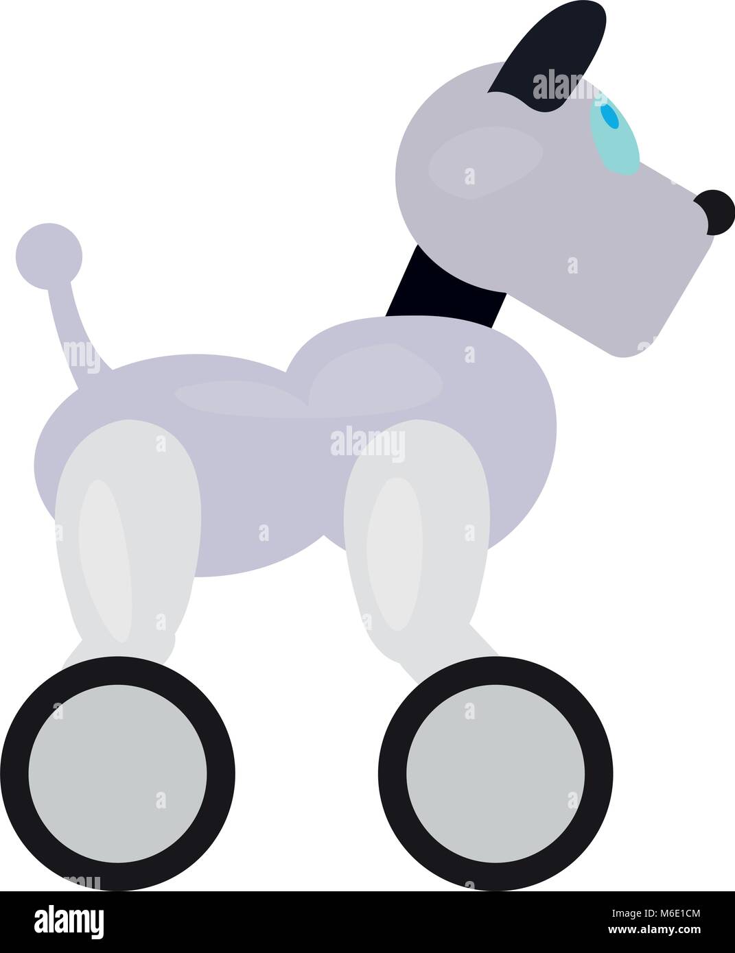 Mechanical toy dog Stock Vector Images - Alamy