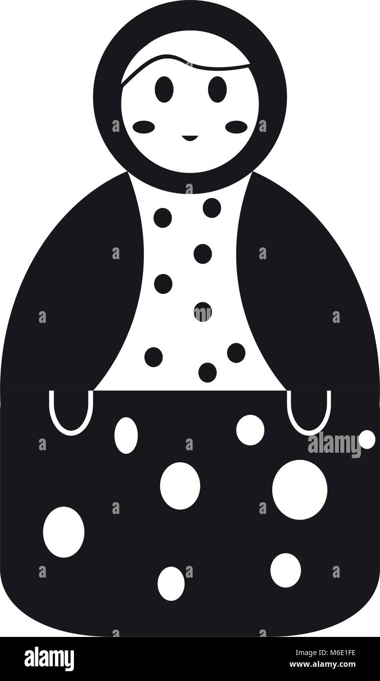 Isolated matrioshka toy icon Stock Vector Image & Art - Alamy