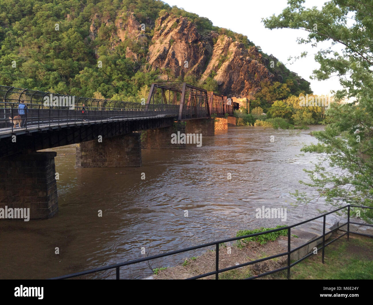 Potomac River and Maryland Heights. View from The Point, looking at the ...