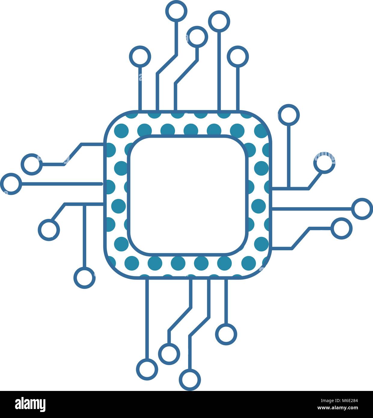 processor circuit electrical icon Stock Vector Image & Art - Alamy