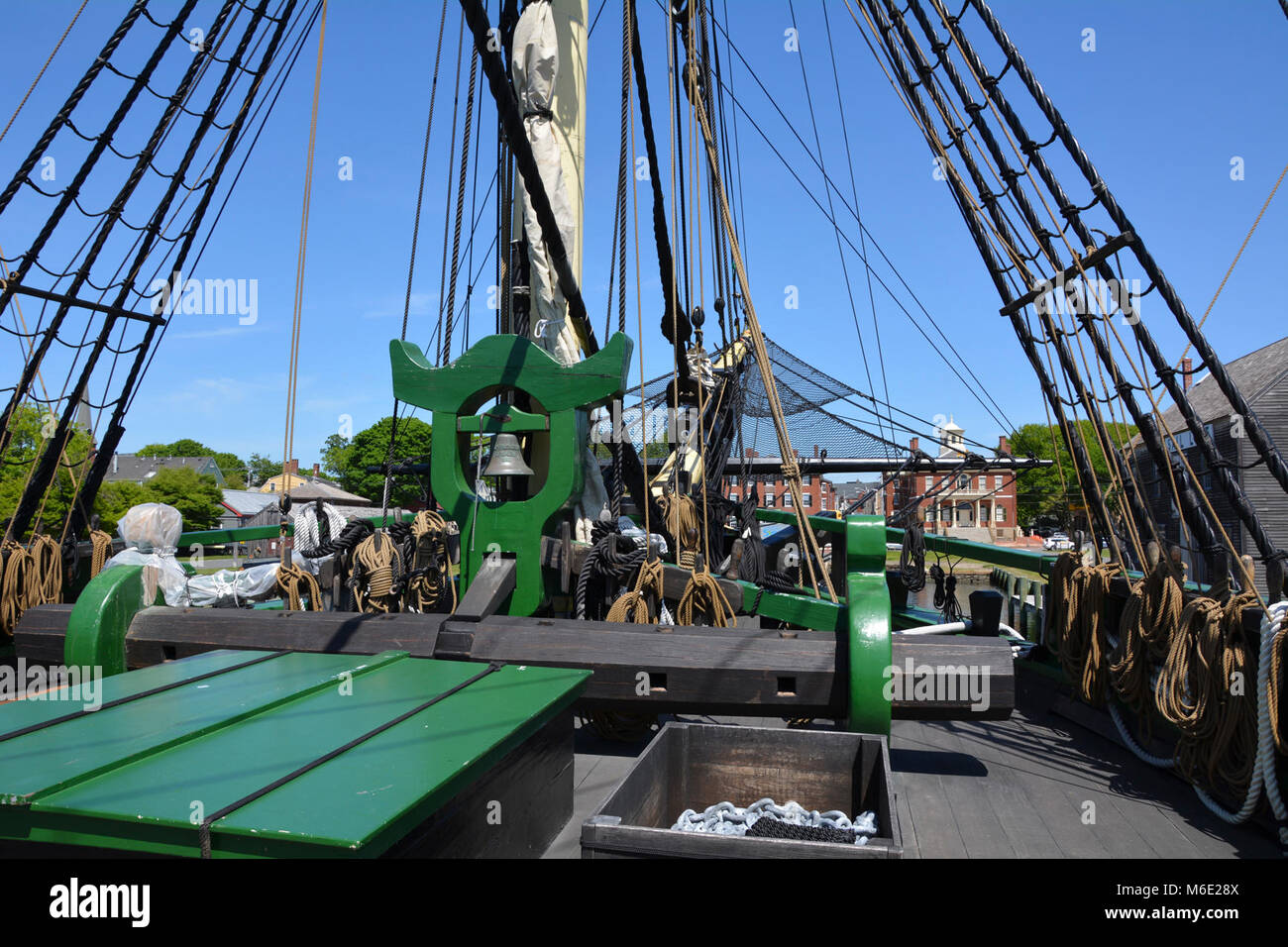 Salem Maritime and Saugus Iron Works tall sailing ship Stock Photo - Alamy