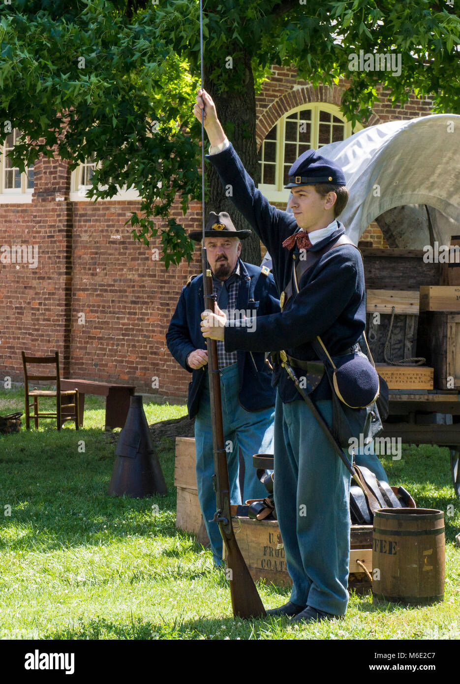 Living History Demonstration Stock Photo Alamy