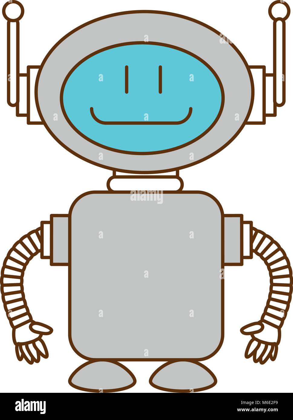 technological robot character icon Stock Vector Image & Art - Alamy