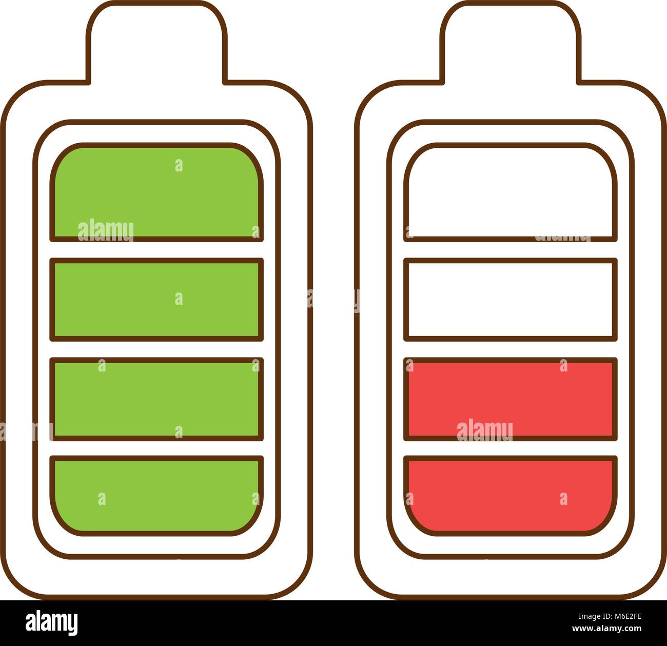 battery levels power icon Stock Vector Image & Art - Alamy