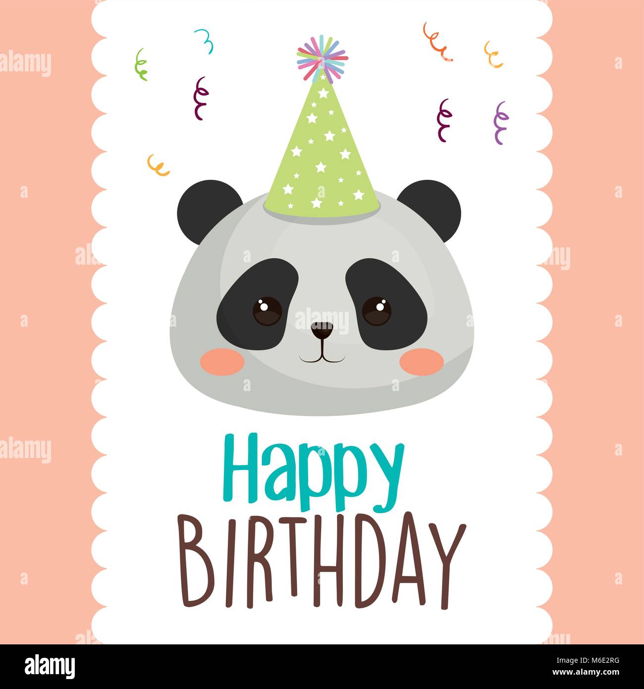Panda Happy Birthday Card