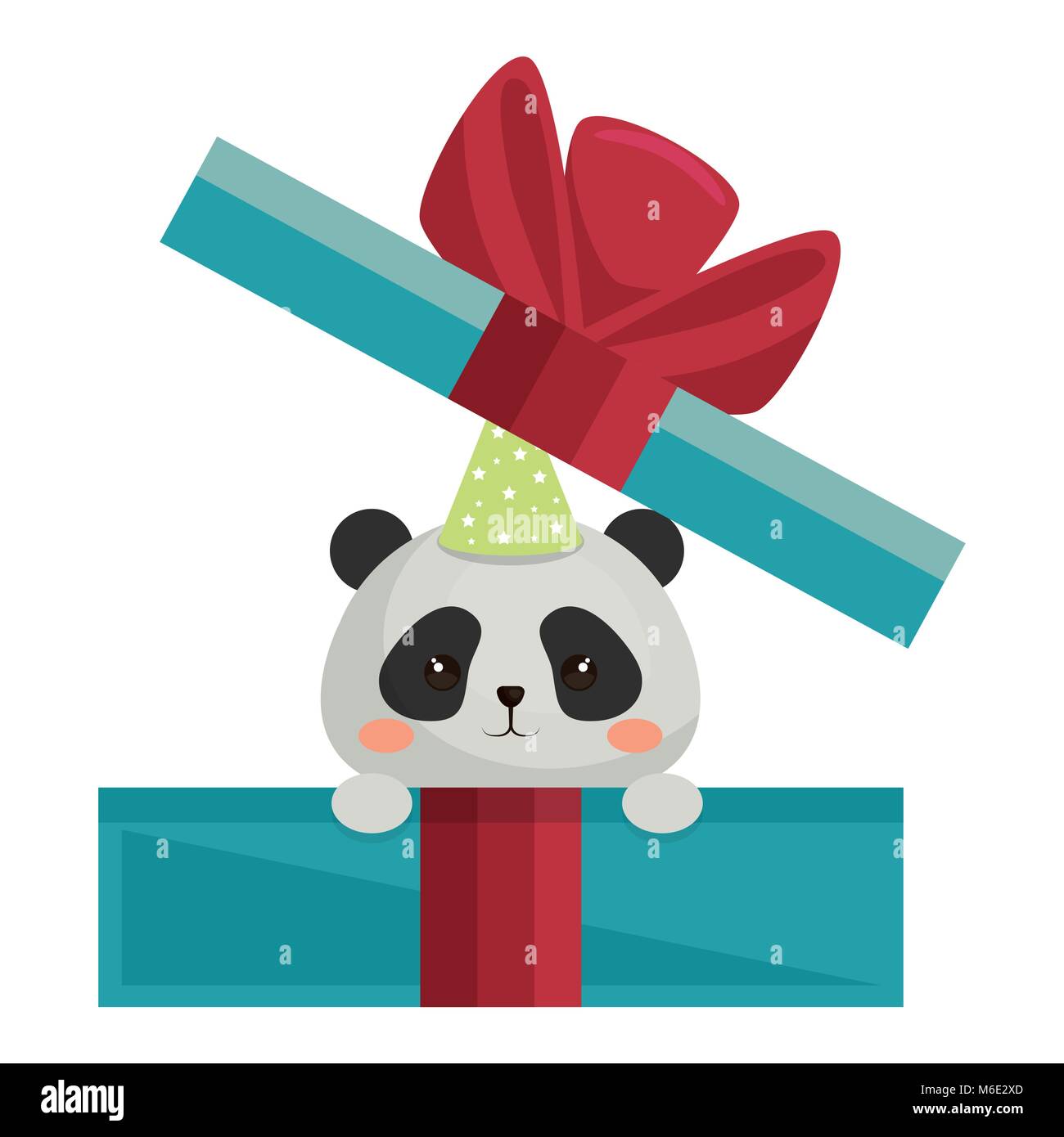 Panda birthday celebration Cut Out Stock Images & Pictures - Alamy