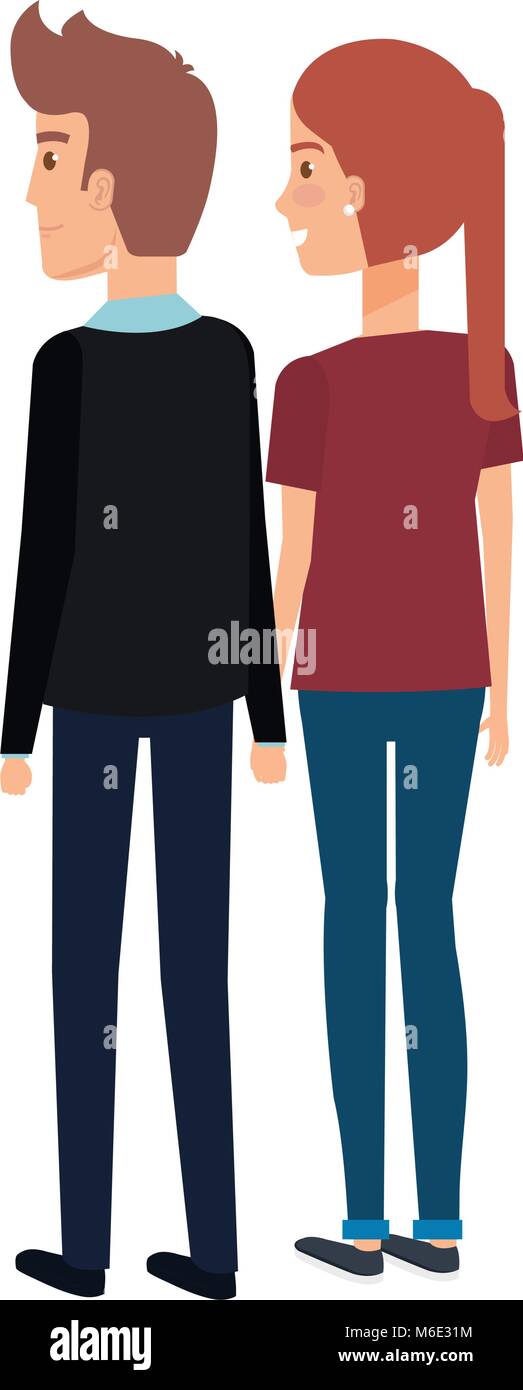 couple lovers avatars characters Stock Vector Image & Art - Alamy