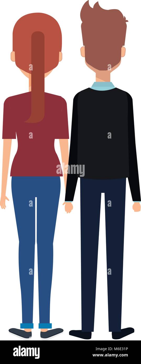 couple lovers avatars characters Stock Vector Image & Art - Alamy