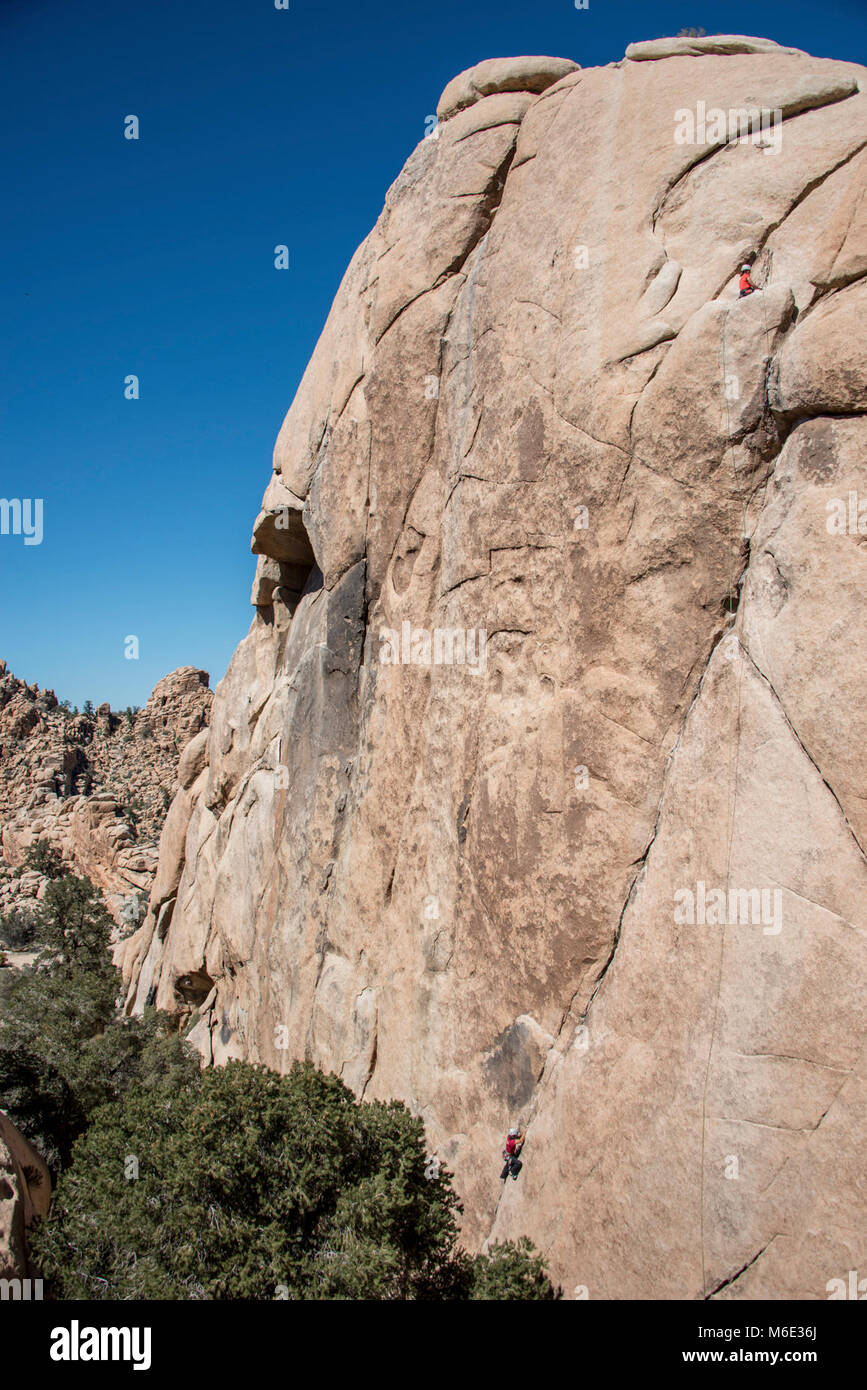 Rock Climbers in Hidden Valley Stock Photo - Alamy