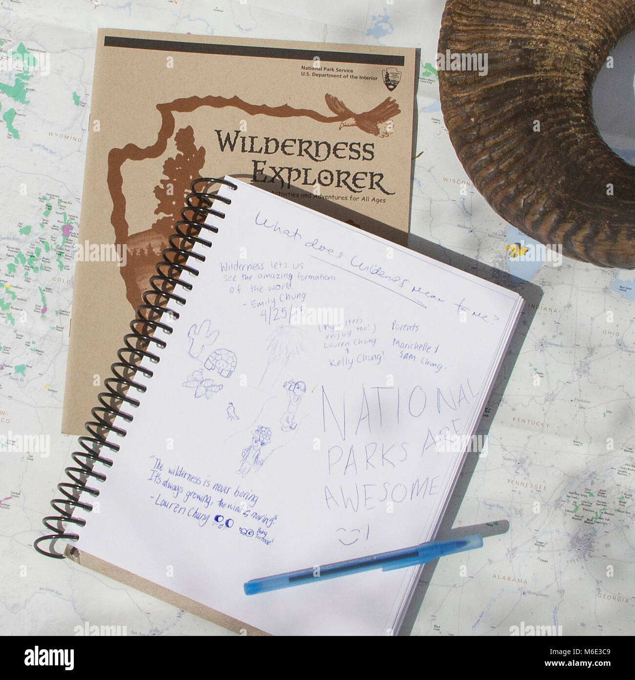 National Junior Ranger Day, April 25, 2015; Wilderness Explorer Book ...
