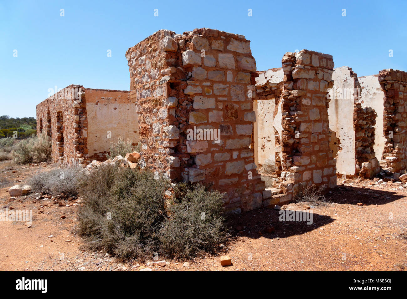 Goldfields ruin of the Premier Hotel from the early 19th century ...