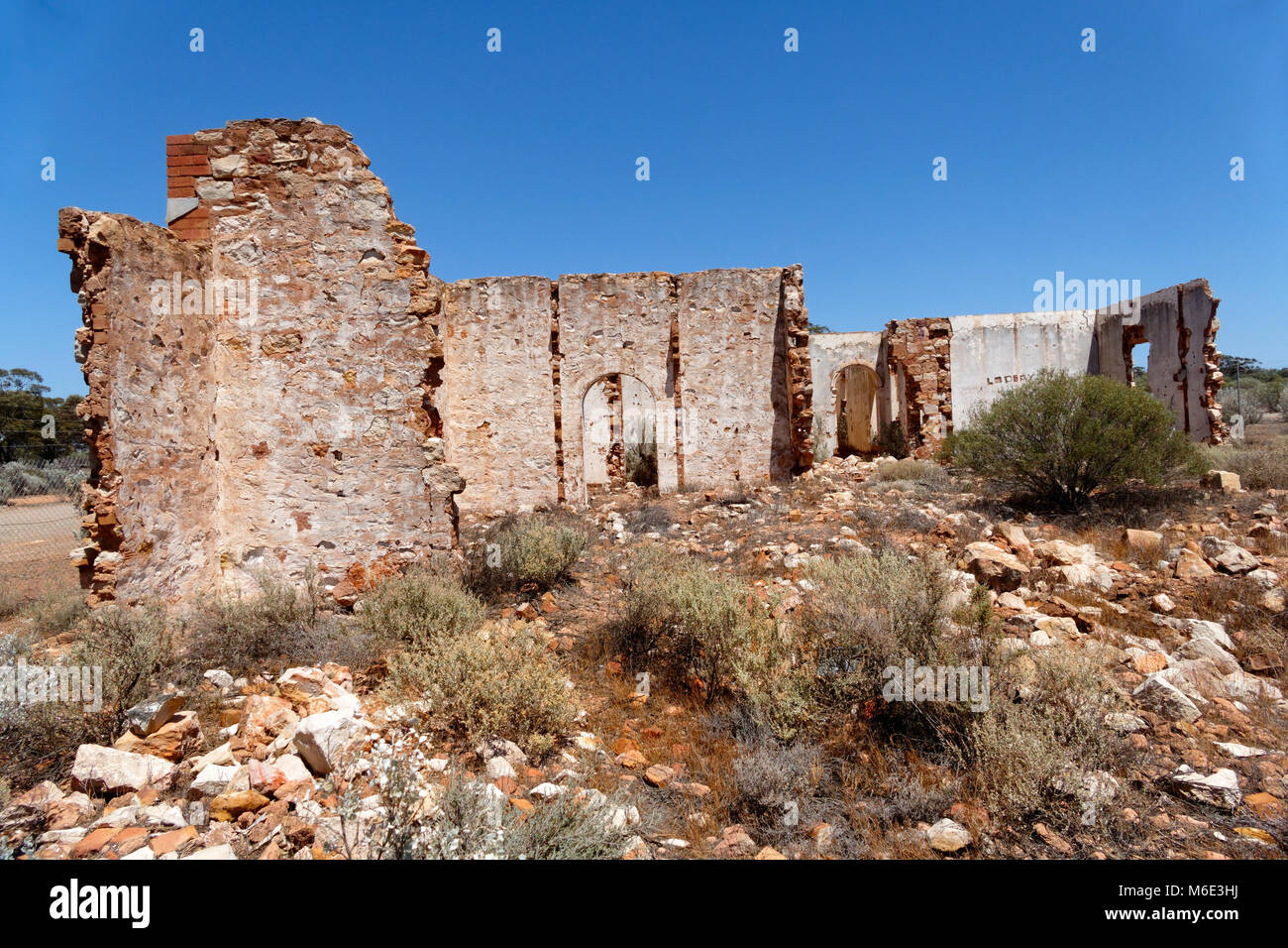 Goldfields ruin of the Premier Hotel from the early 19th century ...