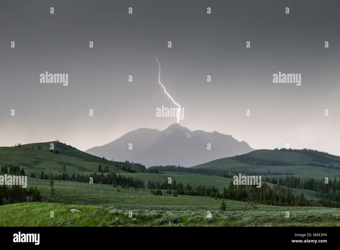 Electric Peak earning its name Stock Photo - Alamy