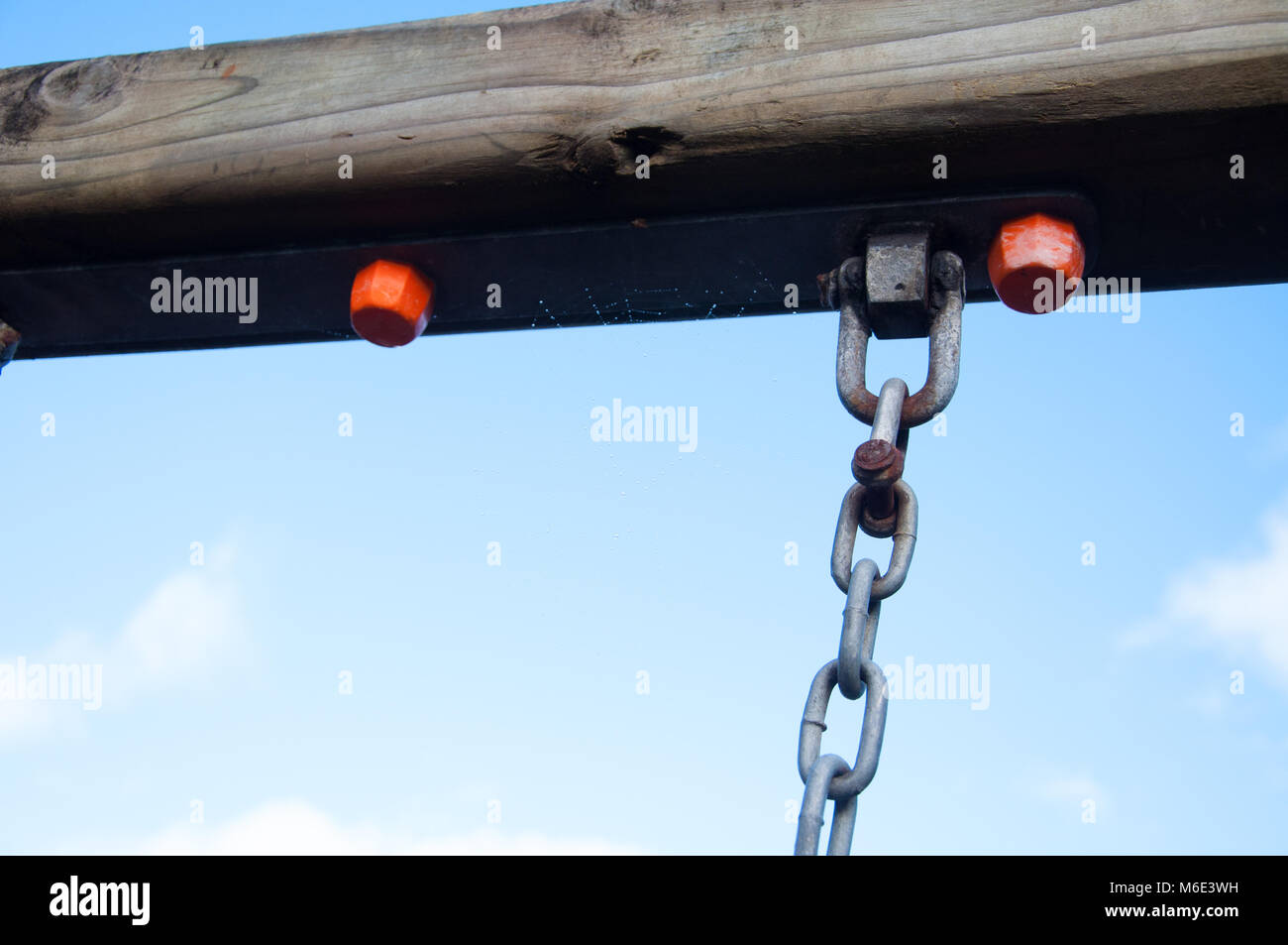 Playground Swing Chain And Hinge Stock Photo - Alamy
