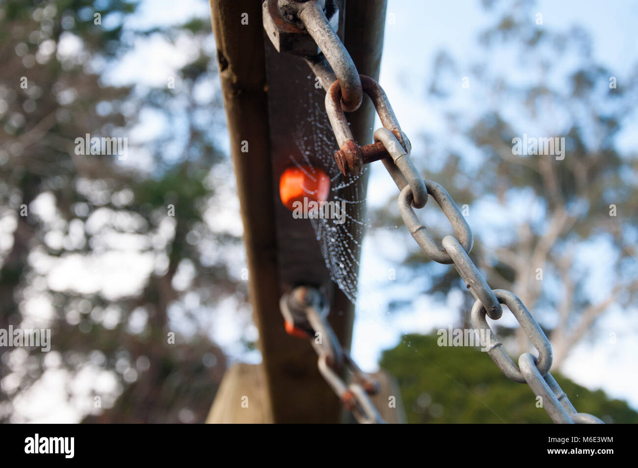 Playground Swing Chains Stock Photo - Alamy