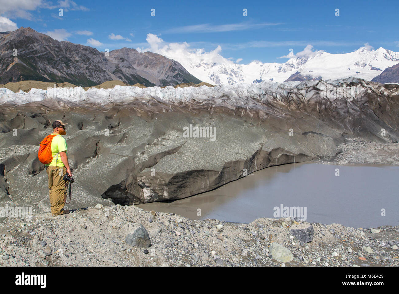 Exploring the Kennicott Glacier Stock Photo - Alamy
