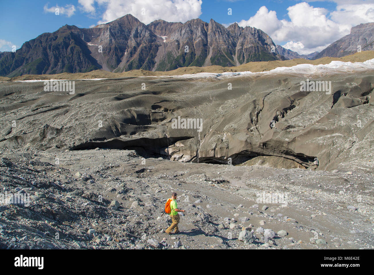 Exploring the Kennicott Glacier Stock Photo - Alamy