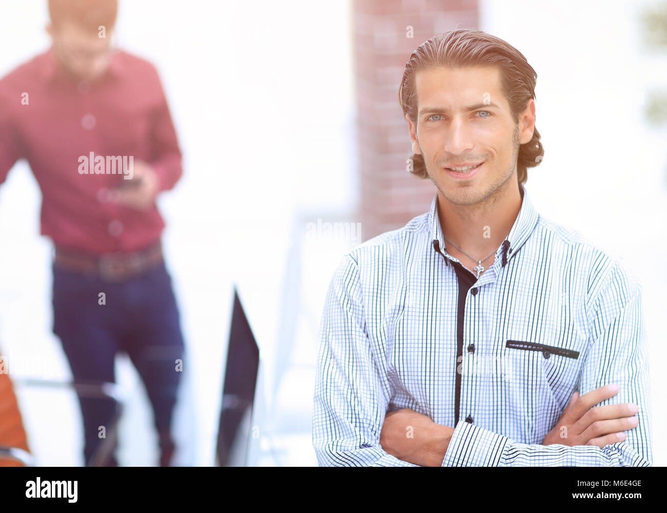 portrait of Manager in the office Stock Photo - Alamy