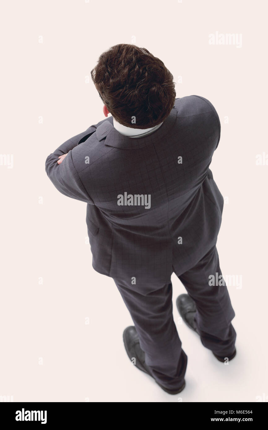 confident businessman. Top view and side view Stock Photo - Alamy