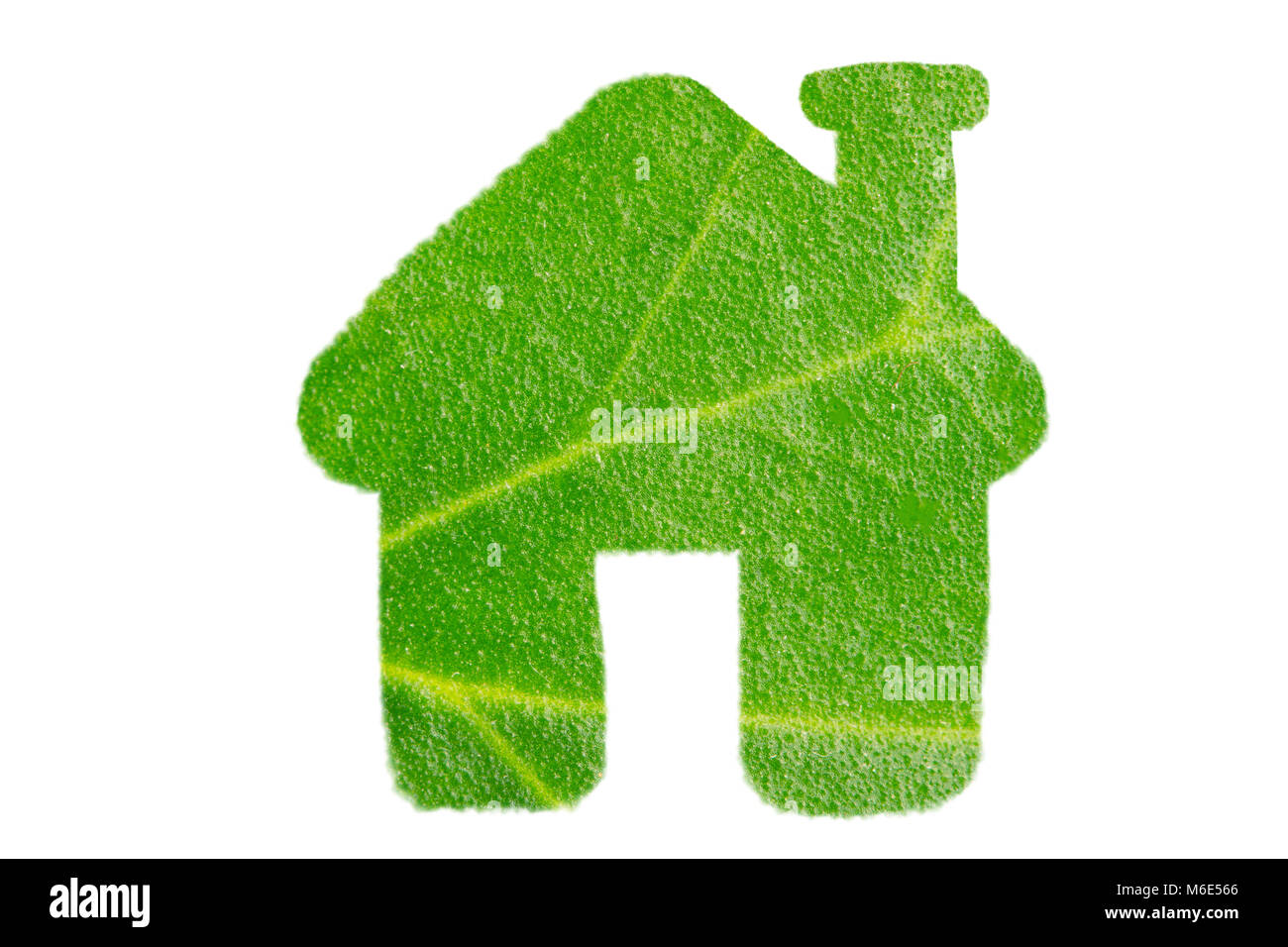 Eco Architecture - Green Building isolated on white background Stock ...