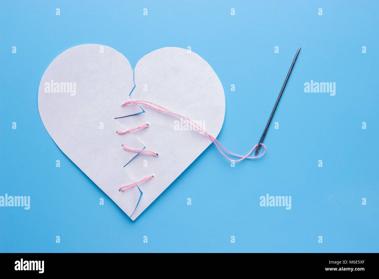 Broken heart concept textile hi-res stock photography and images - Alamy