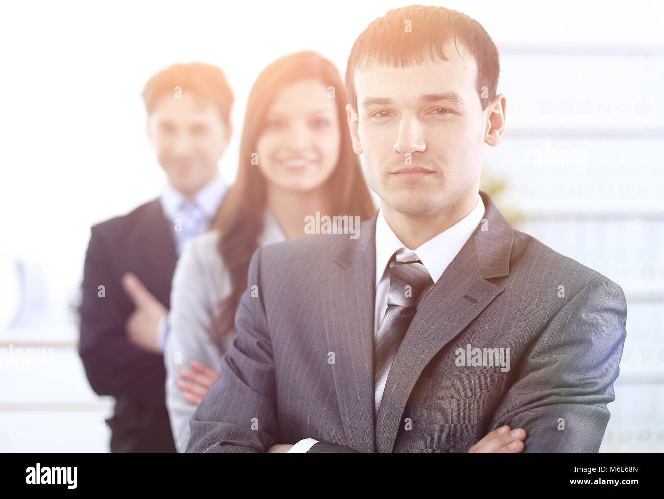 businessman and his business team Stock Photo - Alamy