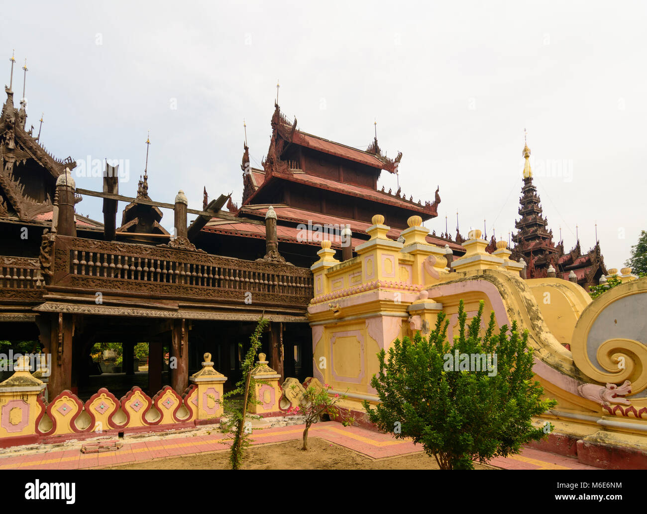 Mandalay: Shwe In Bin Kyaung teak monastery, , Mandalay Region, Myanmar ...