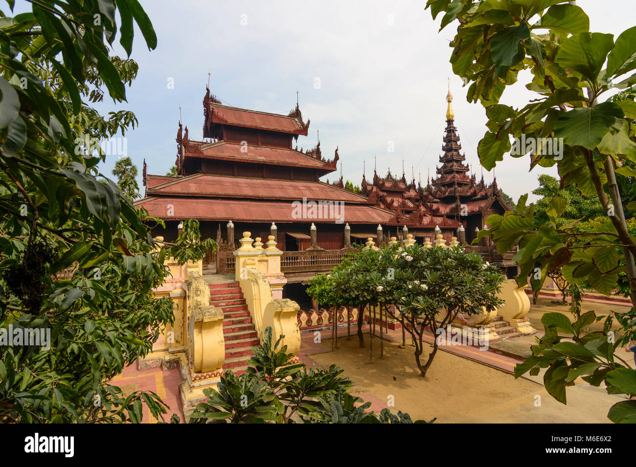 Mandalay: Shwe In Bin Kyaung teak monastery, , Mandalay Region, Myanmar ...