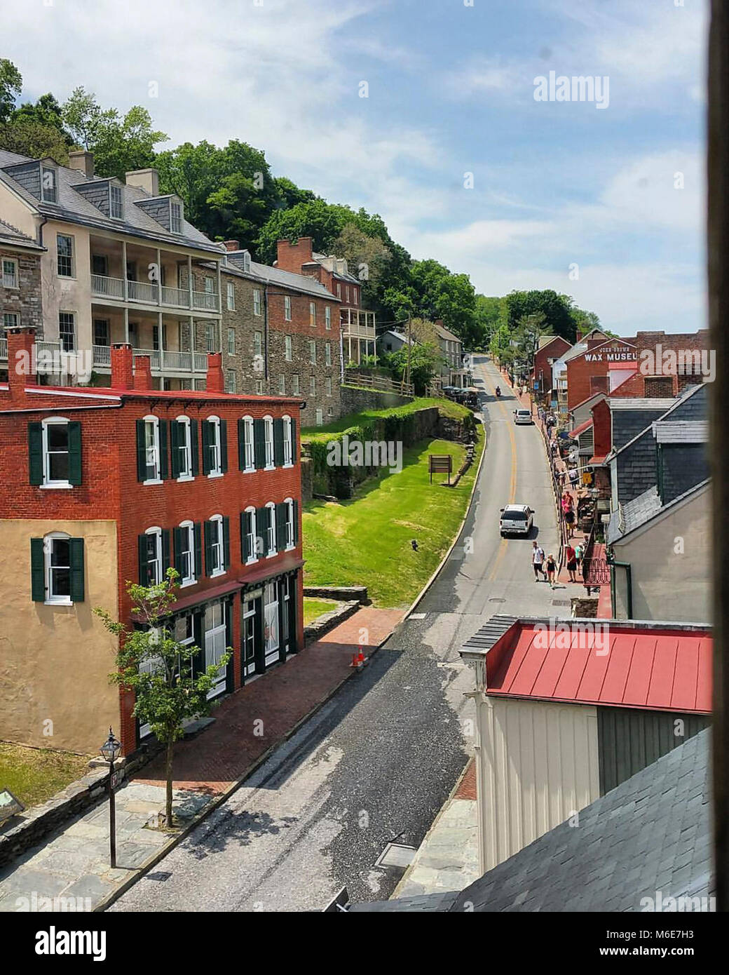 Here's a birdseye view of High Street taken from one Stock Photo - Alamy