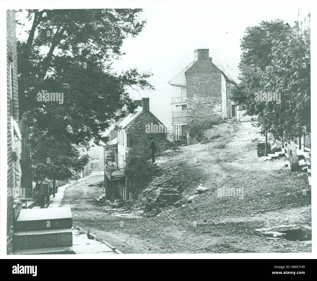 High Street and Public Walk, 1873 Stock Photo - Alamy