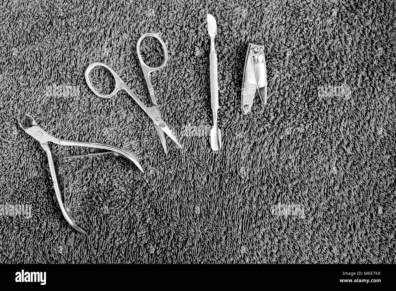 Modern nail art Black and White Stock Photos & Images - Alamy