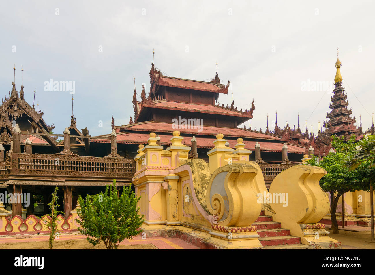 Mandalay: Shwe In Bin Kyaung teak monastery, , Mandalay Region, Myanmar ...