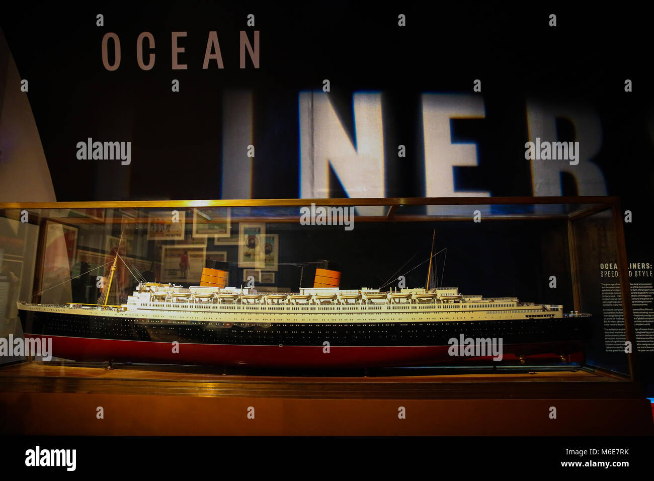 Museum staff puts finishing touch to the 'Ocean Liners: Speed and Style ...