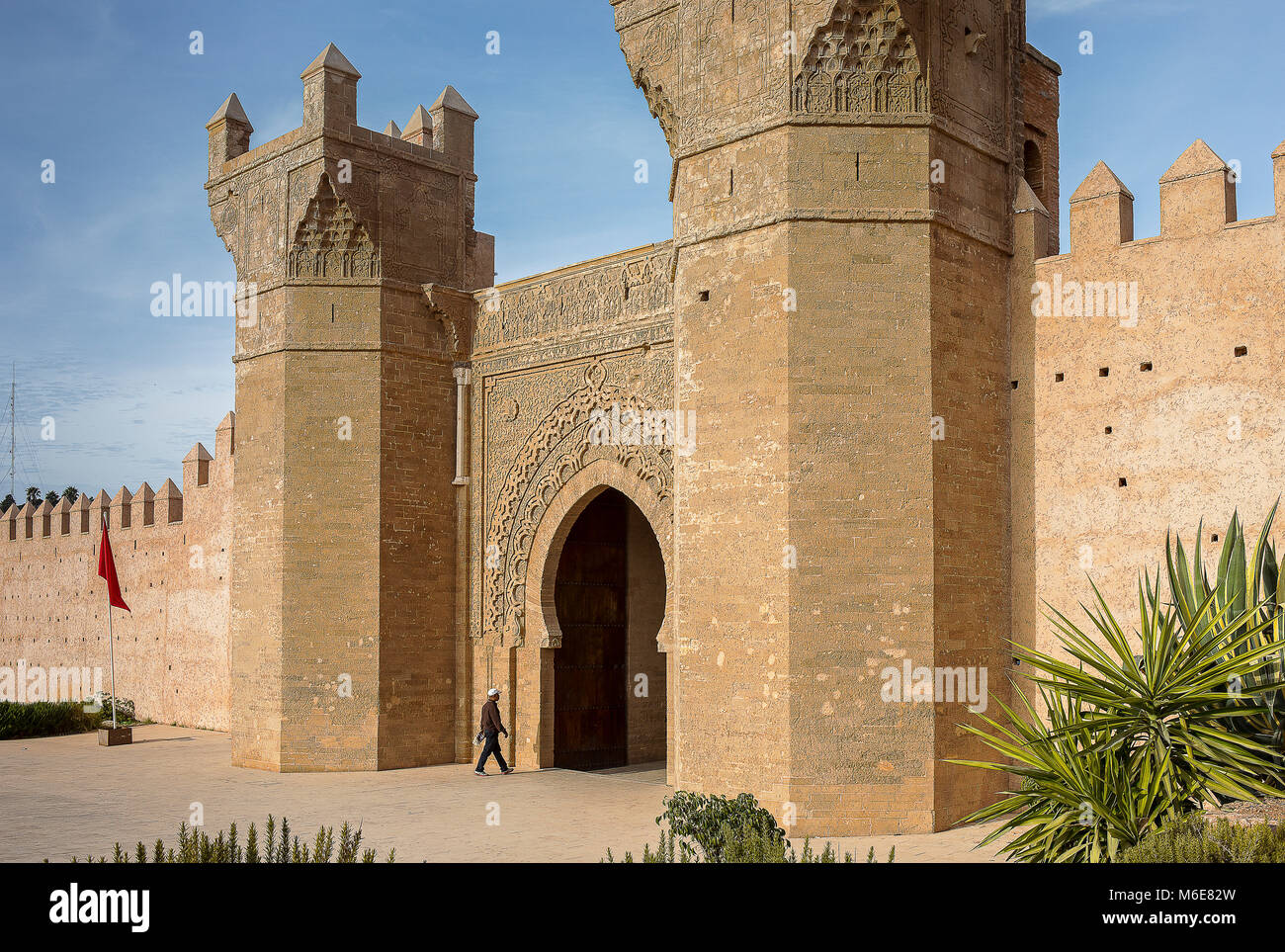 Bab Zaer, the Main Gate of Chellah, Rabat, Morocco, rampart, ramparts ...