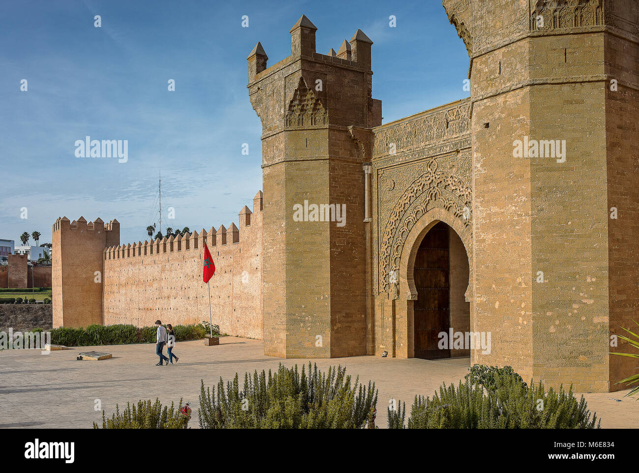 Bab Zaer, the Main Gate of Chellah, Rabat, Morocco, rampart, ramparts ...