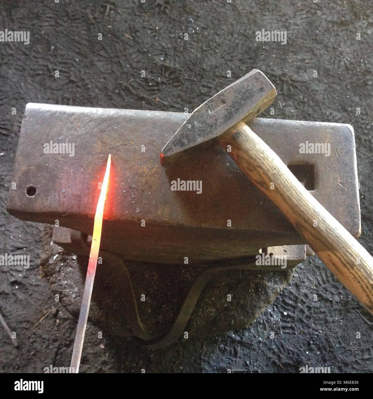 Tools of the trade in the ole #blacksmith shop at Stock Photo - Alamy