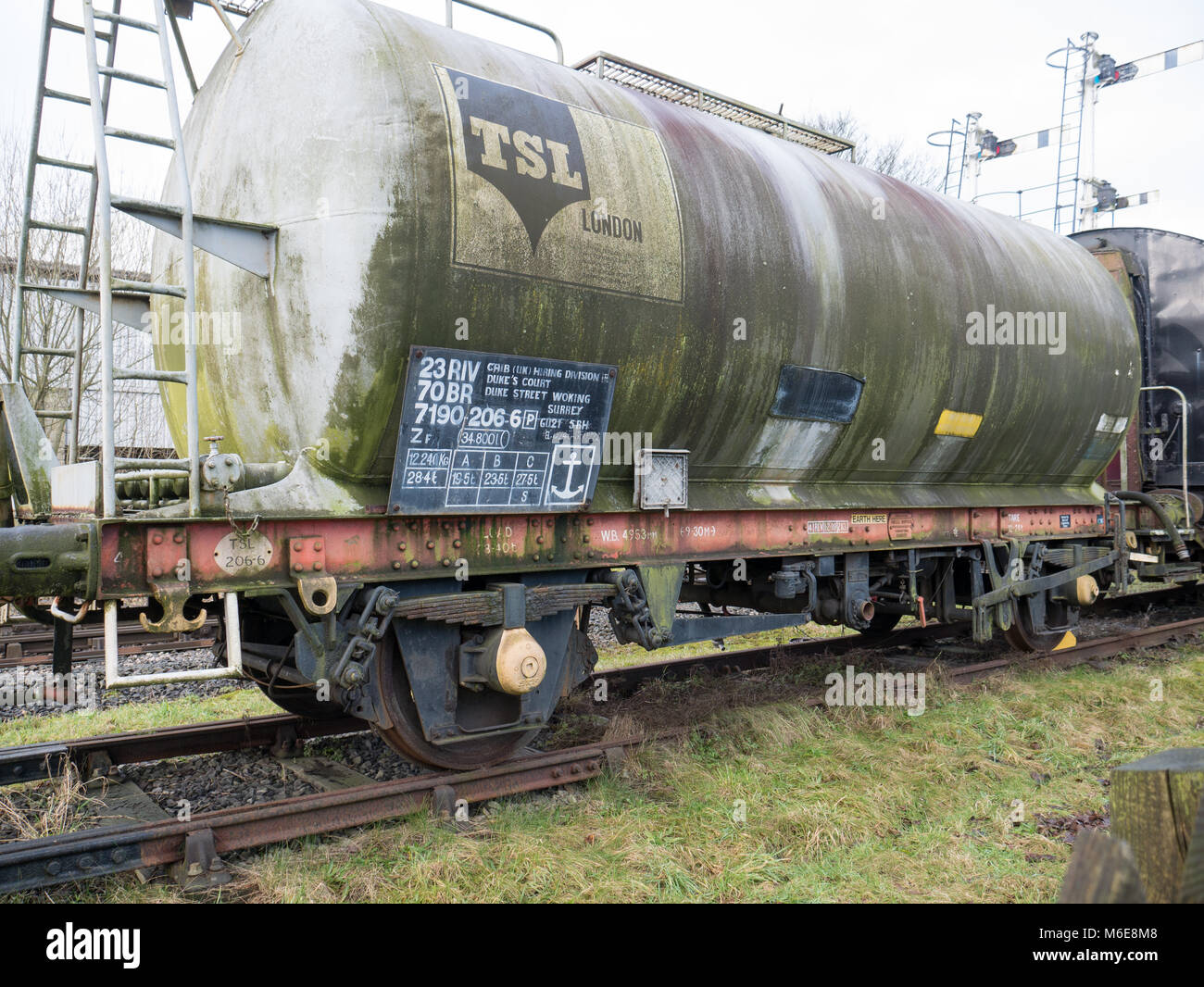 Vintage goods rolling stock on East Lancs Railway Stock Photo - Alamy