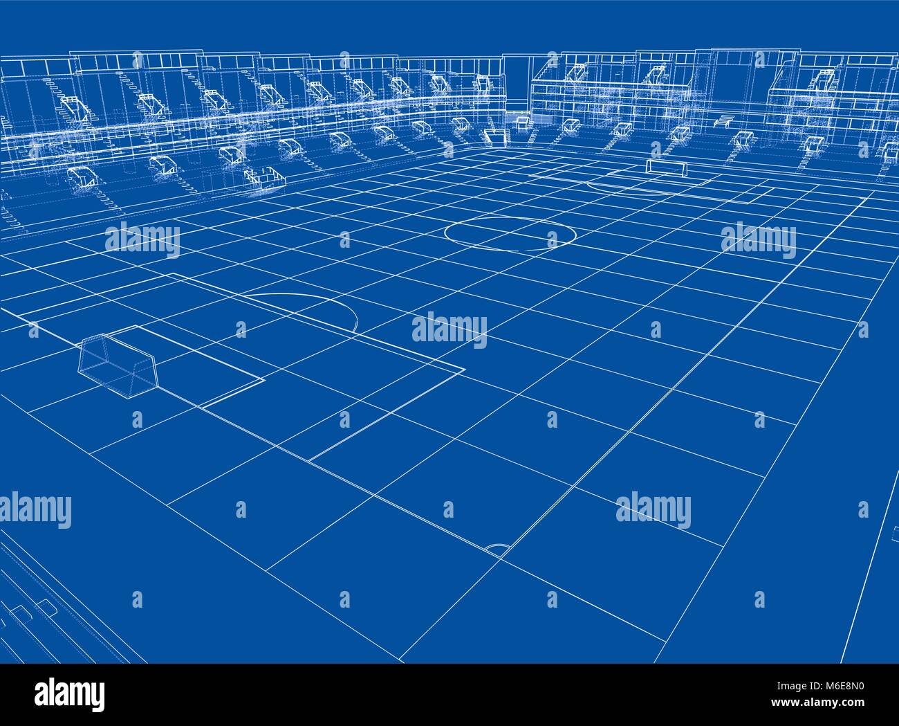 Soccer Stadium or Football Arena Concept. Vector Stock Vector Image ...