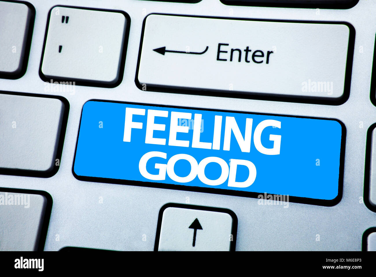 Handwriting Announcement text showing Feeling Good. Business concept ...