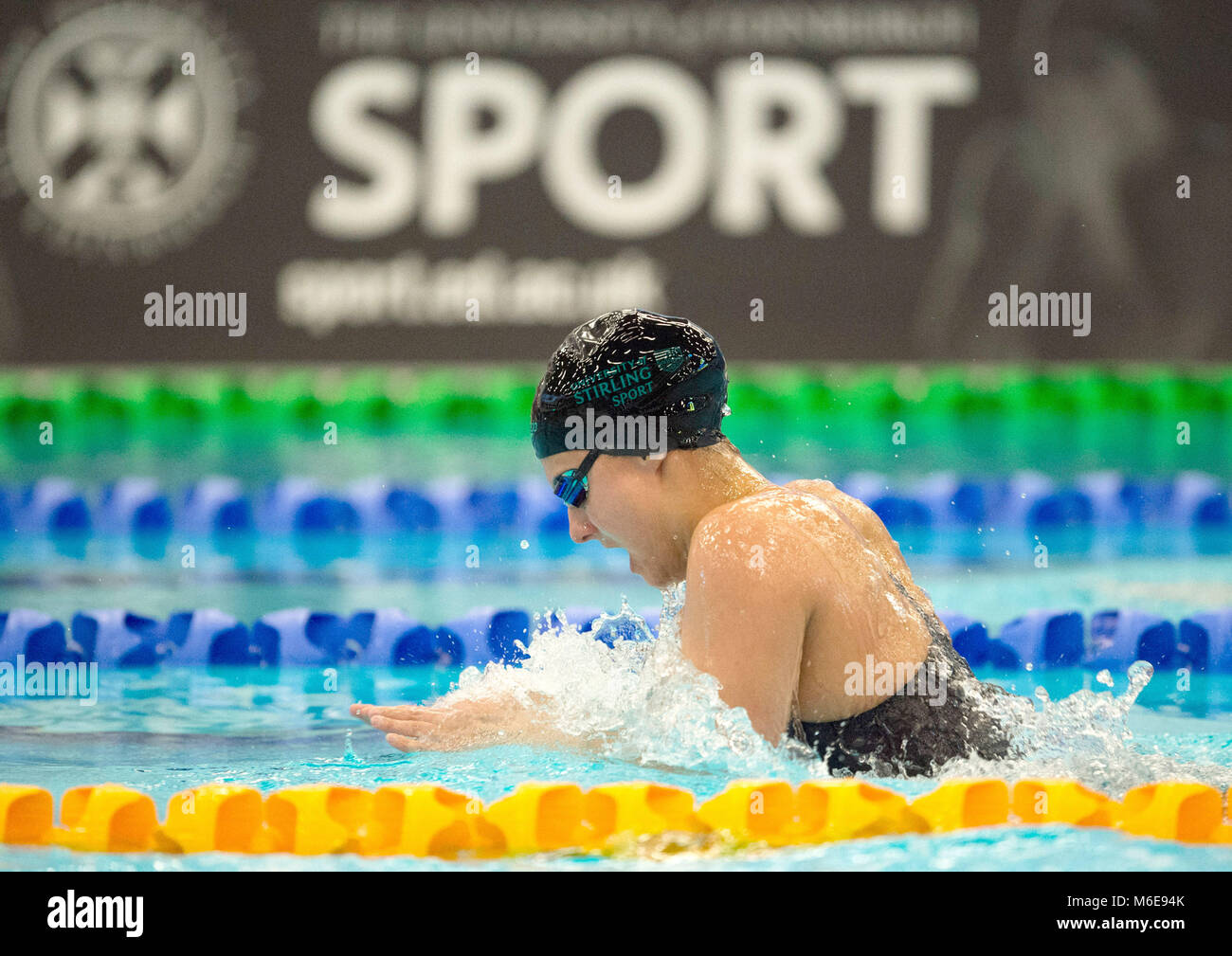 Aimee Willmott swimming in a heat of the Women's 200m Breaststroke ...