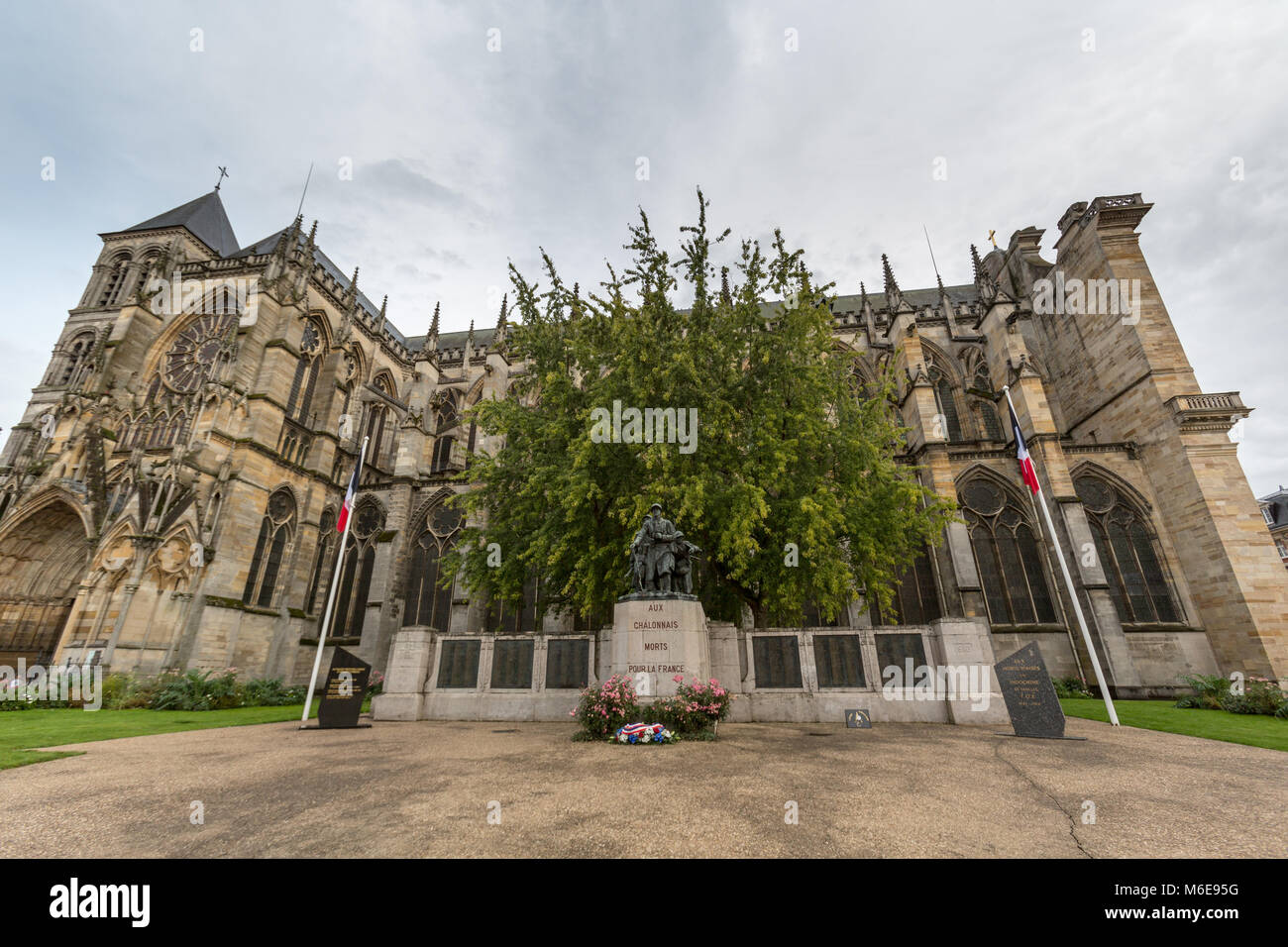 City of Châlons-en-Champagne, France. Picturesque view of the northern ...