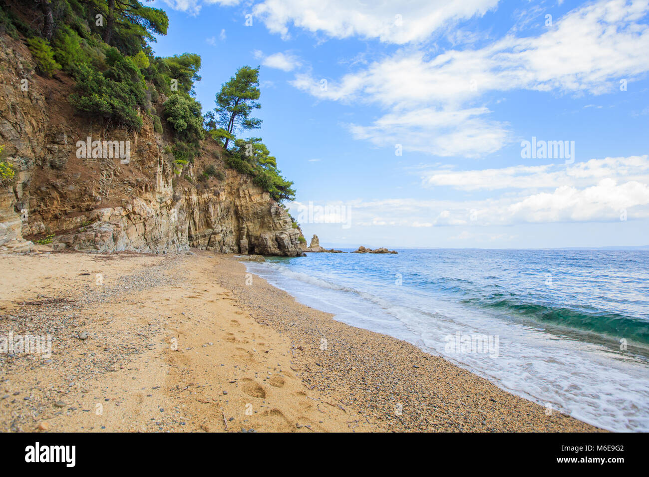 Beautiful Summer Seascape, summertime travel vacation, sea water and ...