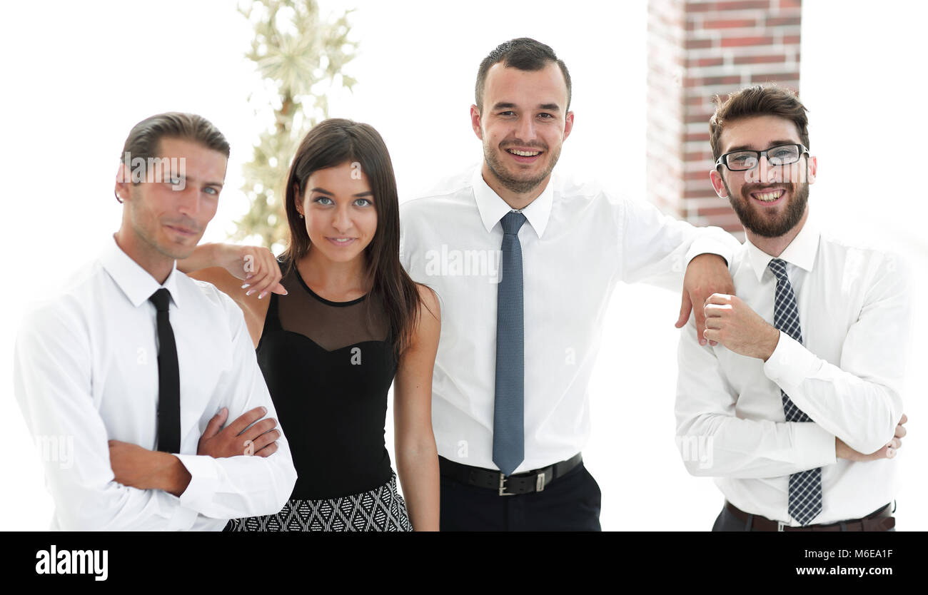 closeup portrait of friendly business team Stock Photo - Alamy
