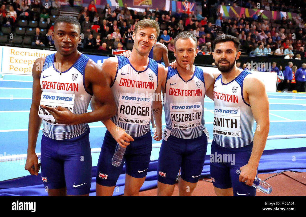 Great Britain's (left-right) Jamal Rhoden-Stevens, Sebastian Rodger ...