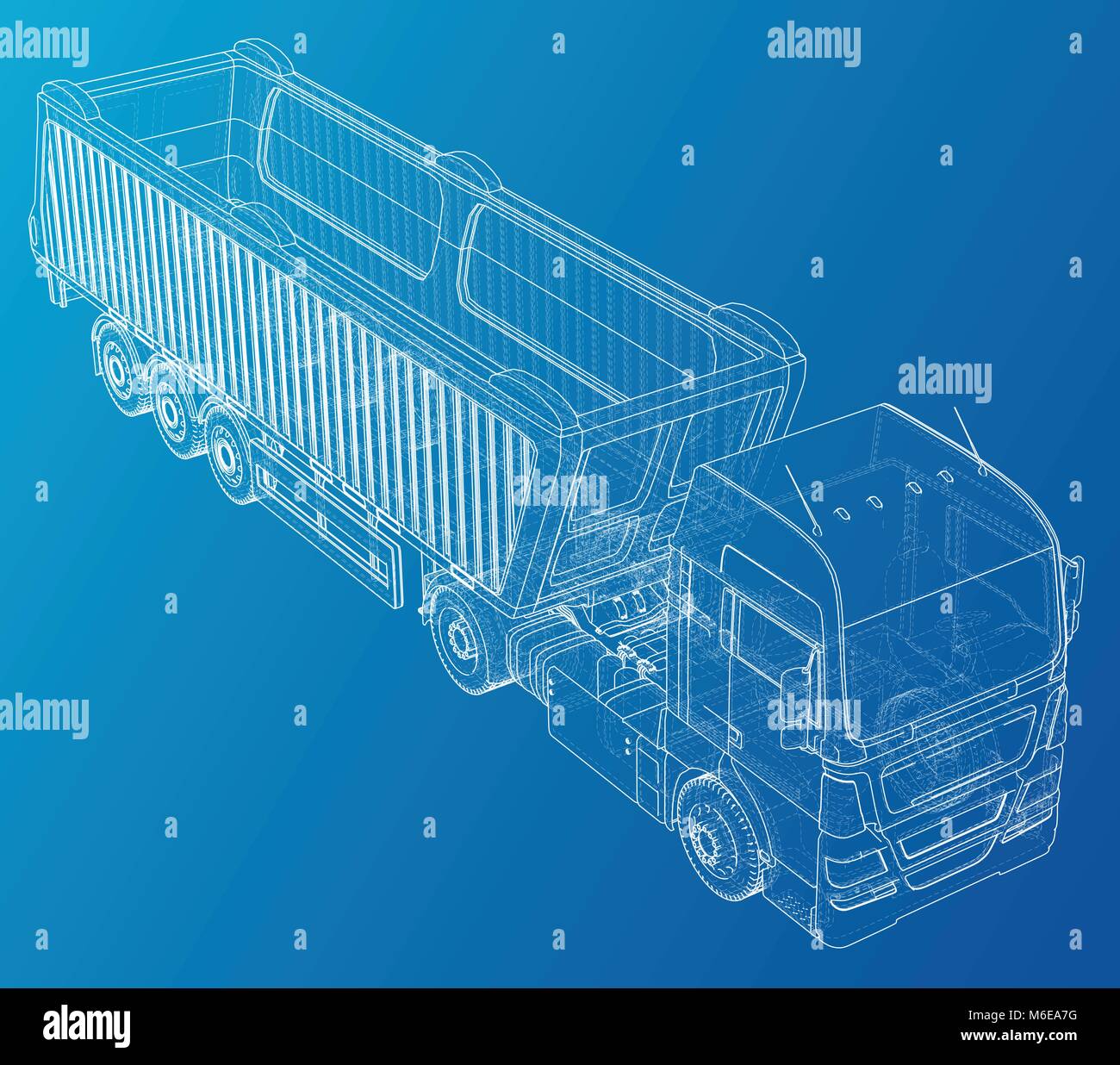 Isometric view lorry truck hi-res stock photography and images - Alamy