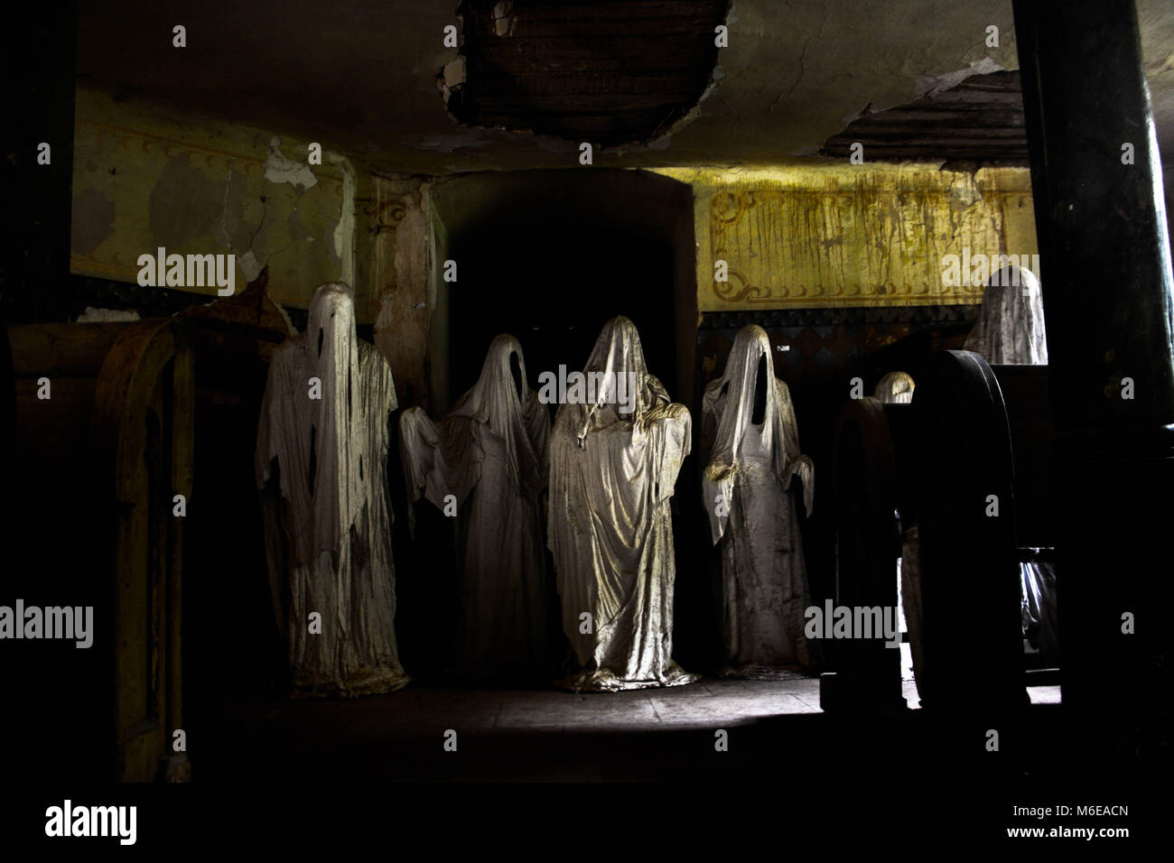 Ghost church Czech Republic Stock Photo - Alamy
