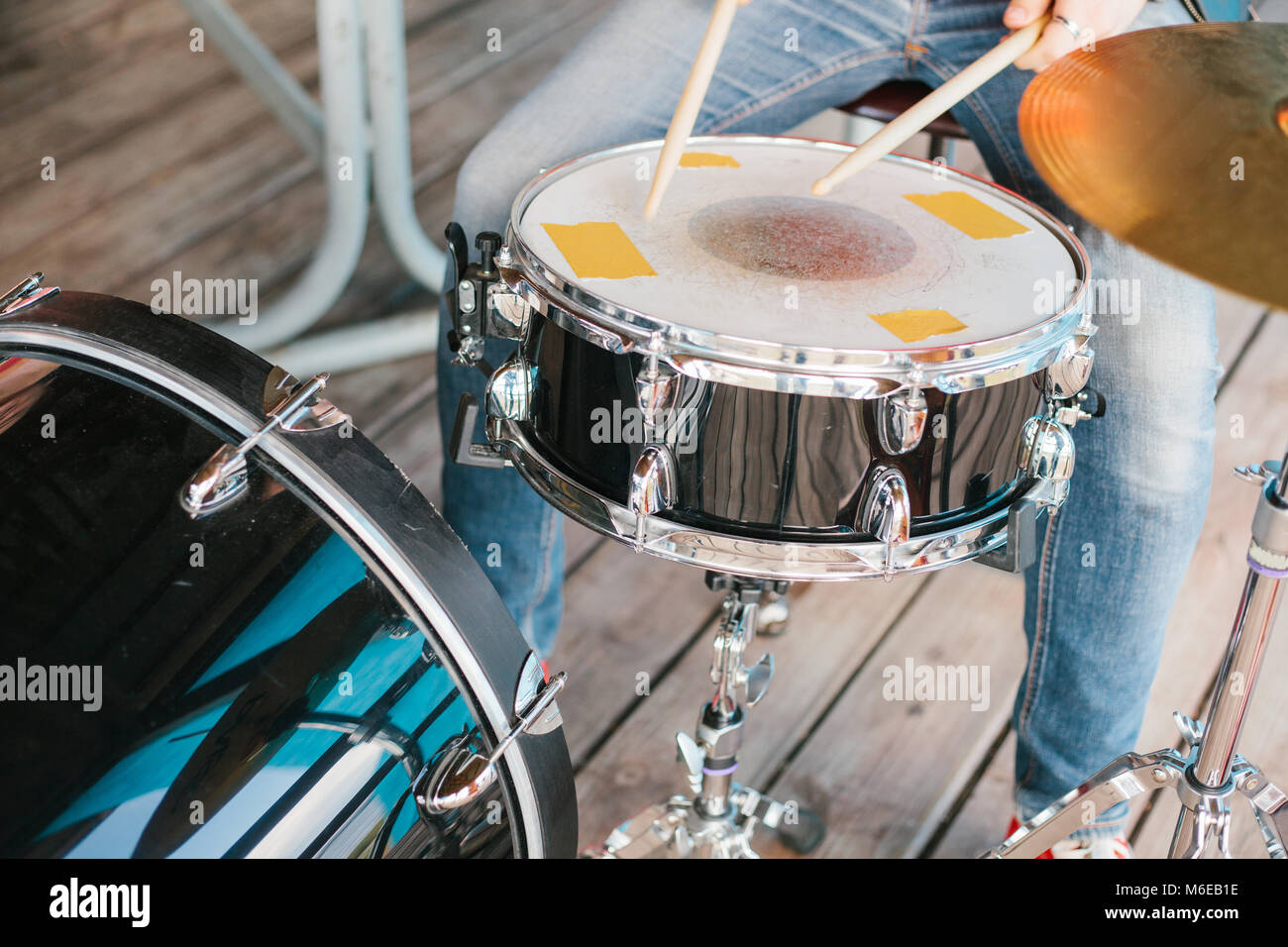 Boy drum set hi-res stock photography and images - Alamy