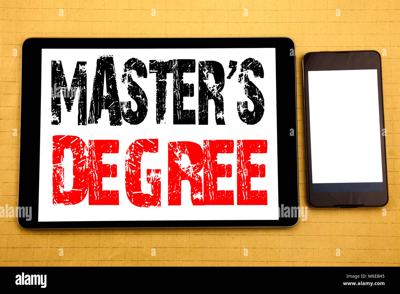 Hand writing text caption inspiration showing Master s Degree. Business ...