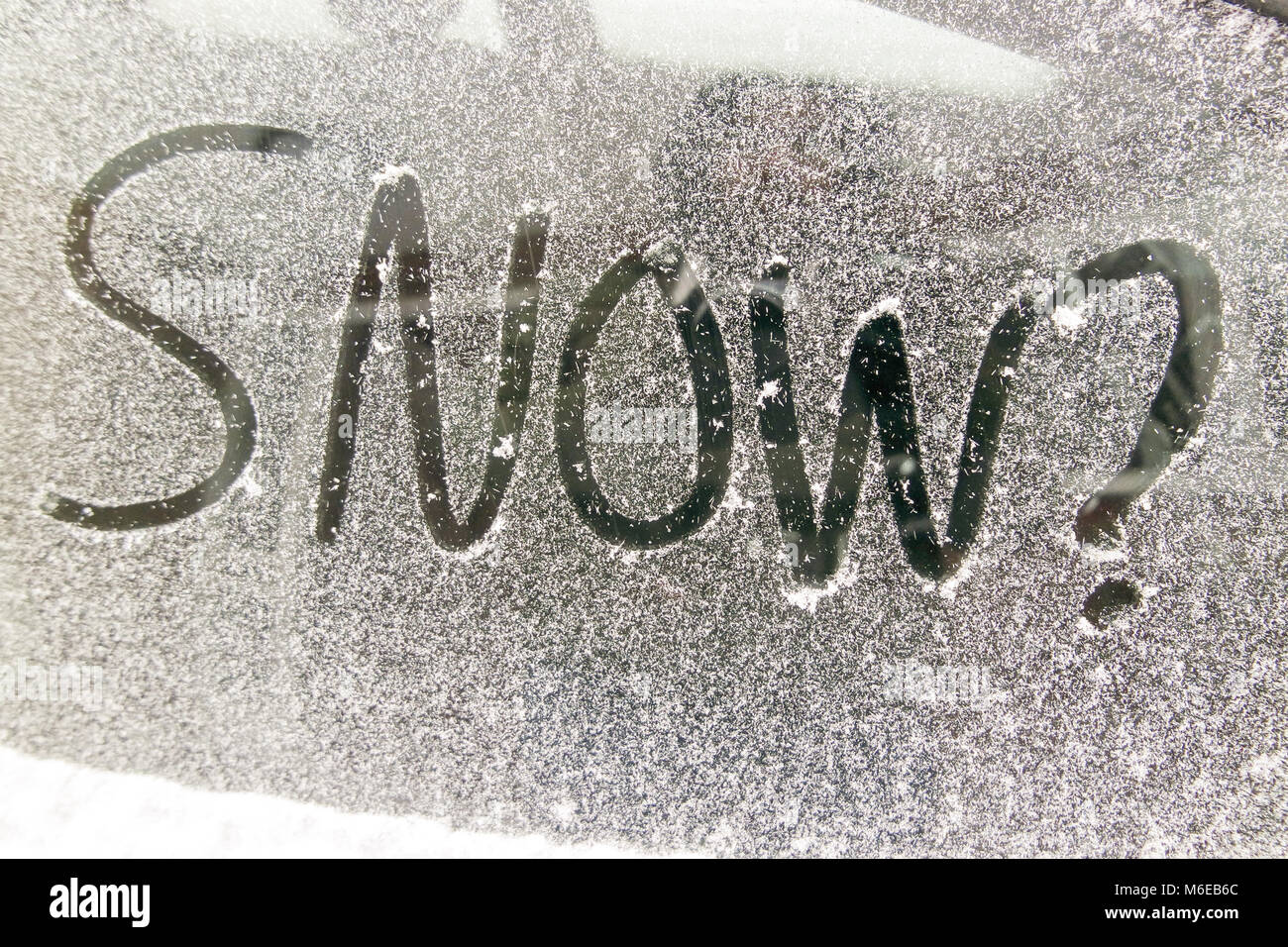 Frost written with finger hi-res stock photography and images - Alamy