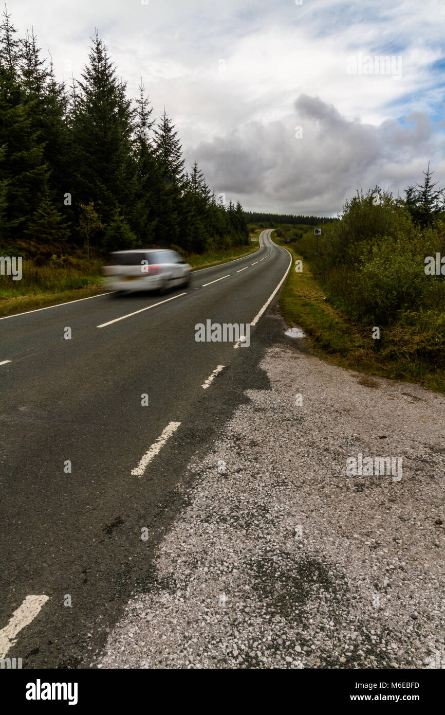 The Evo Triangle, including the B4501 a popular route for fast driving ...